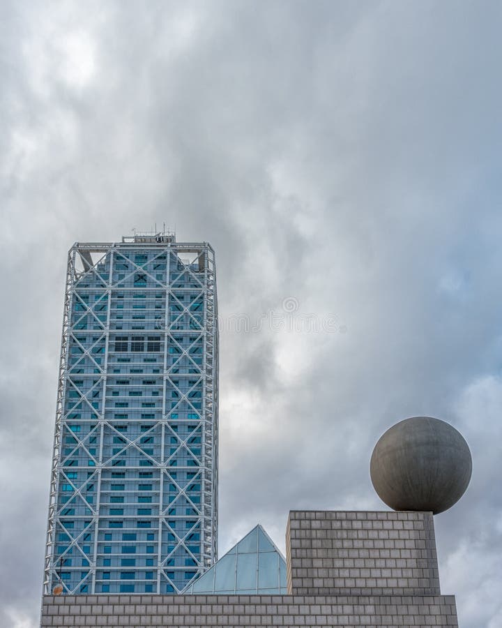 BARCELONA, SPAIN - March 13, 2019: View of Modern Building in Barcelona ...