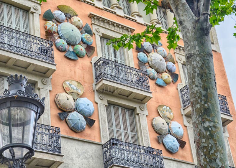 Barcelona, Spain, Spring: Urban Architecture in the City Centre ...