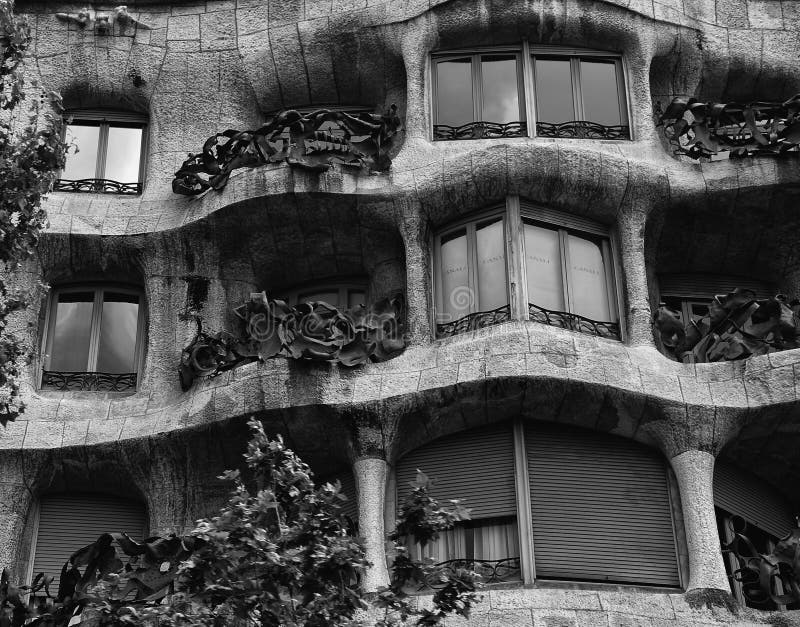 Barcelona, Spain, Spring: Urban Architecture in the City Centre ...