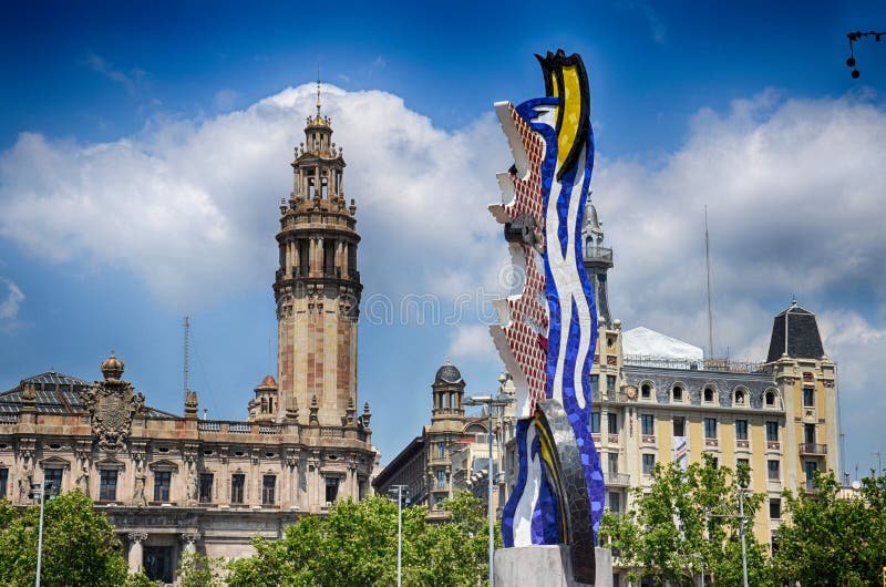 Barcelona, Spain, Spring: Urban Architecture in the City Centre ...