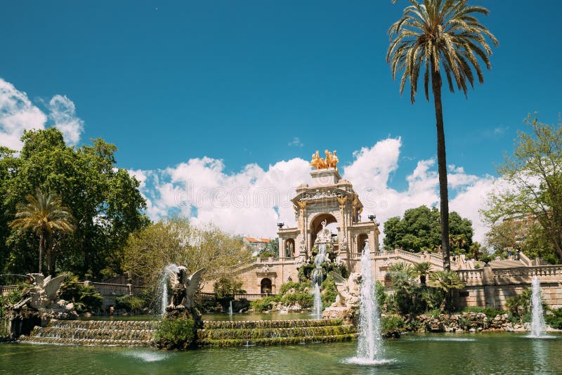 Citadel Park In Barcelona, Spain Stock Photo - Image of garden, nouveau ...