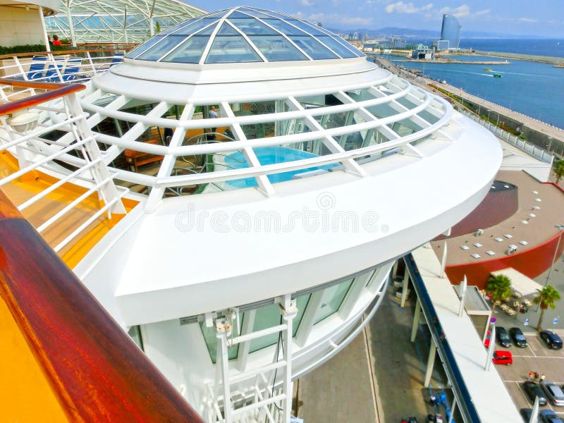 Barcelona, Spaine - September 06, 2015: Royal Caribbean, Allure ... Barcelona, Spaine - September 06, 2015: Royal Caribbean, Allure ...
