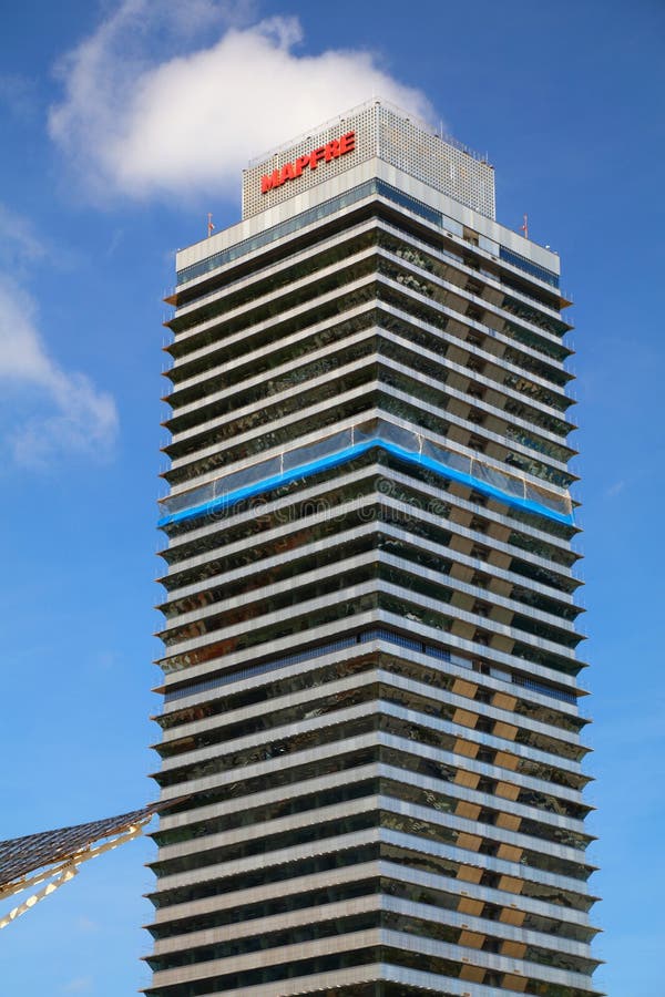 Barcelona Torre Mapfre editorial photo. Image of europe - 293803266