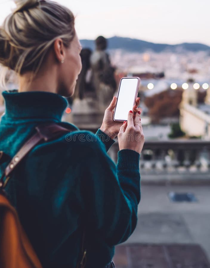 Barcelona Using Roaming Internet for Networking, Female Generation ...