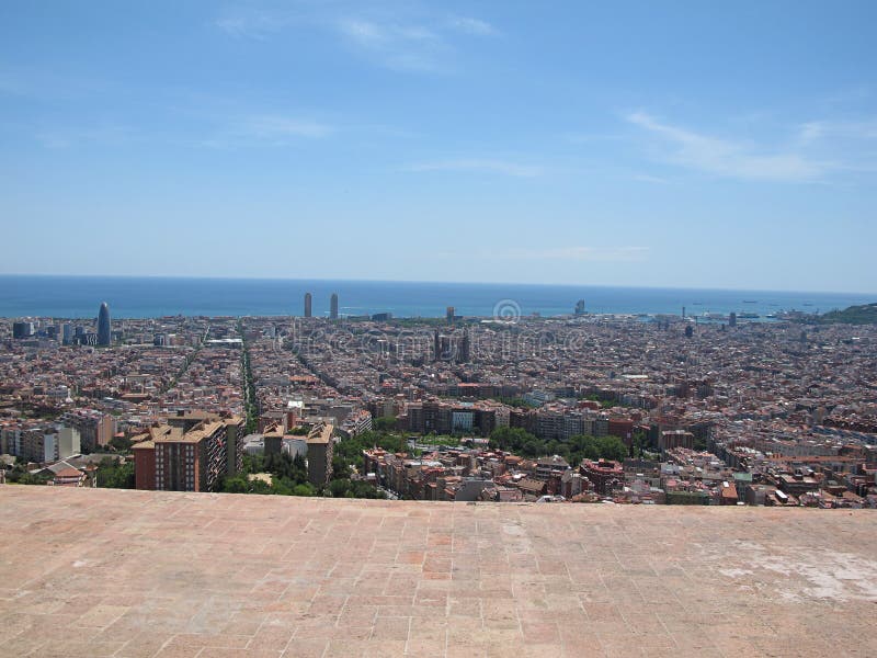 Barcelona view stock image. Image of city, travel, scene - 31491409