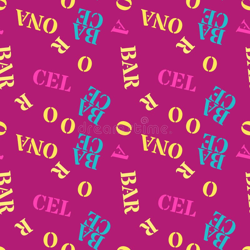 Barcelona creative pattern stock vector. Illustration of ornament ...