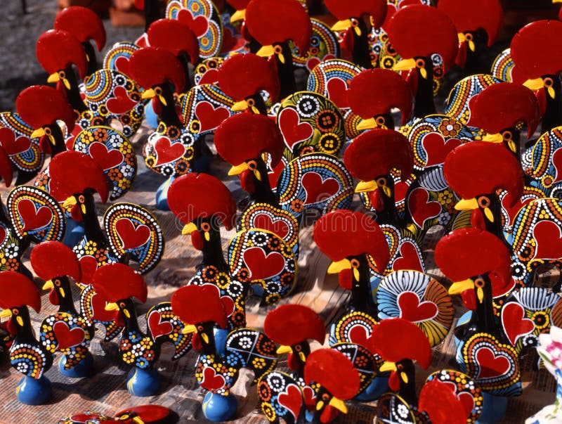 Barcelos Roosters. Portugal Stock Image - Image of culture, traditional ...