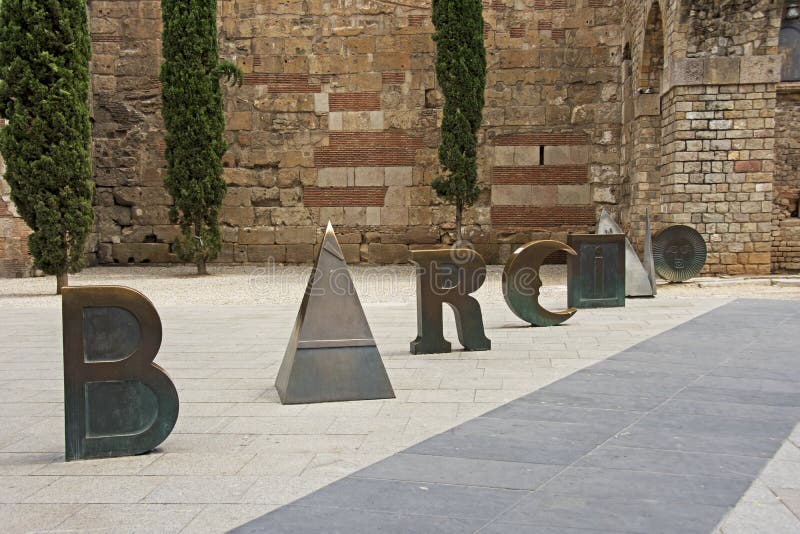 Barcino, Barcelona, Spanien Stockbild - Bild von meer, künstlerisch ...