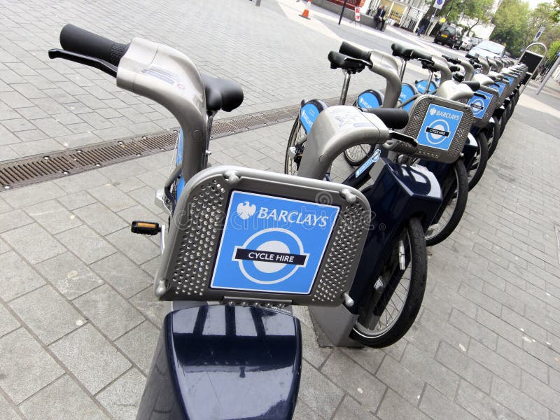 Barclays Bikes in London Re Boris Johnson Editorial Photography - Image ...