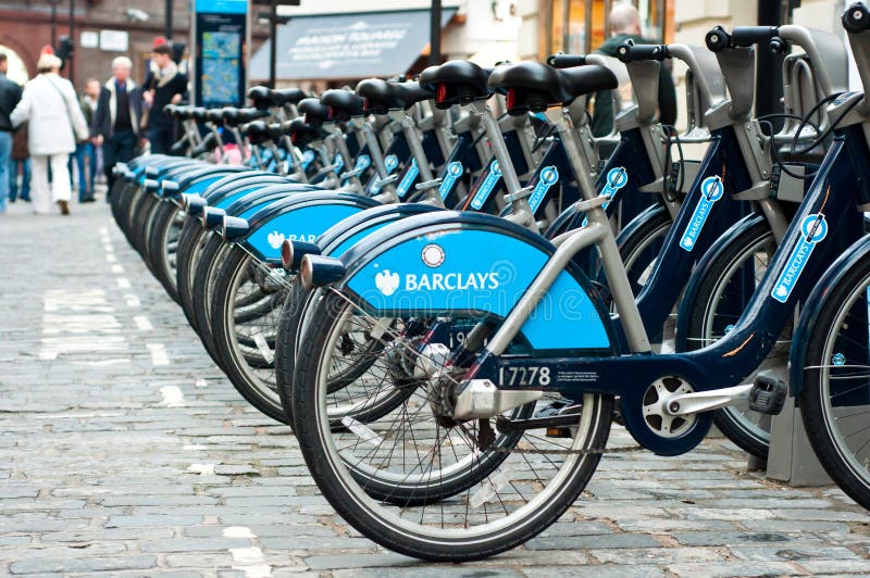 Barclays Bikes in London Re Boris Johnson Editorial Photography - Image ...