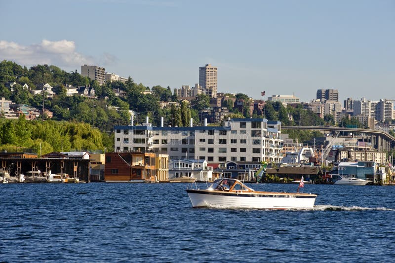 Lago Washington Seattle imagen de archivo. Imagen de celaje - 6535311