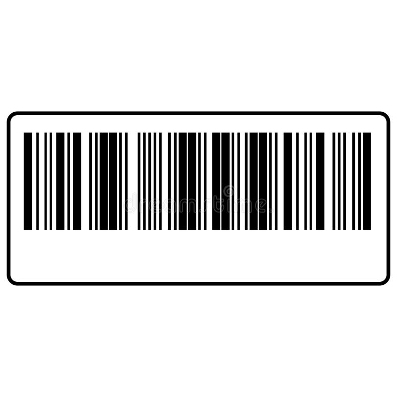 Barcode Black and White Box Icon Vector Stock Vector - Illustration of ...