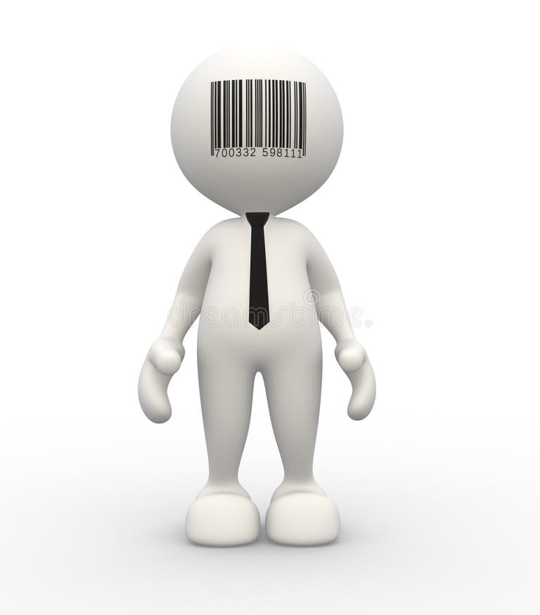 Human Head Barcode Stock Illustrations – 123 Human Head Barcode Stock ...