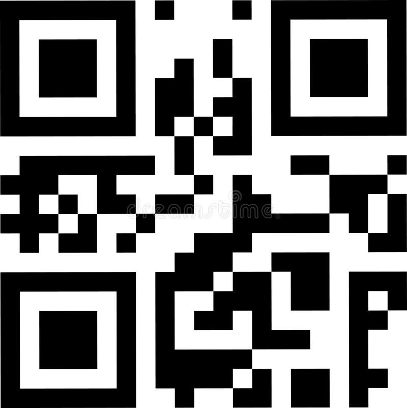 Barcode 2d simulation stock vector. Illustration of barcodes - 7529386