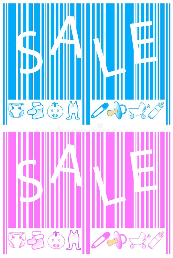 Barcode stock vector. Illustration of baby, button, swaddle - 5241757