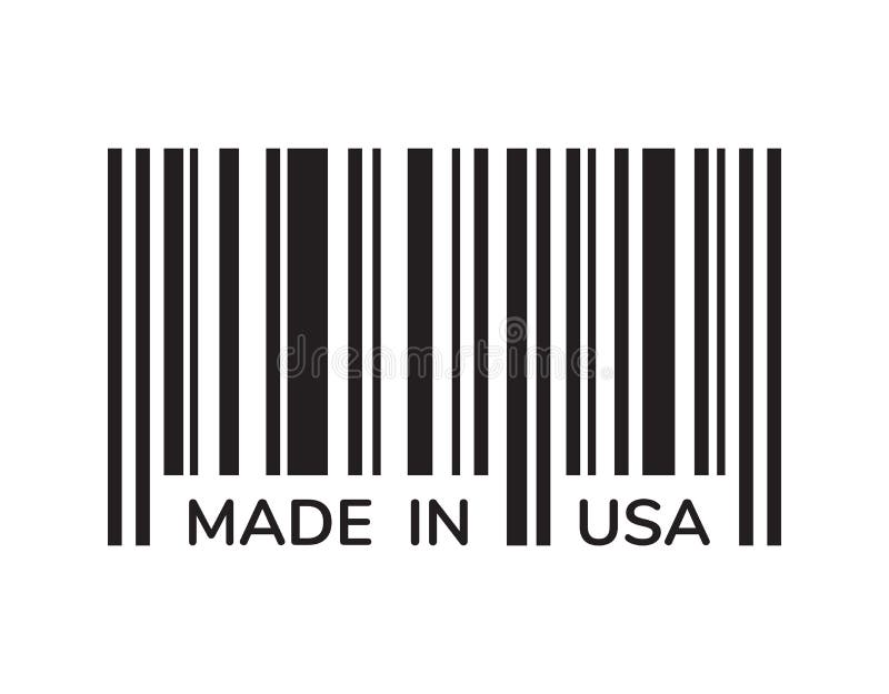 Barcode American flag stock illustration. Illustration of flag - 9947202