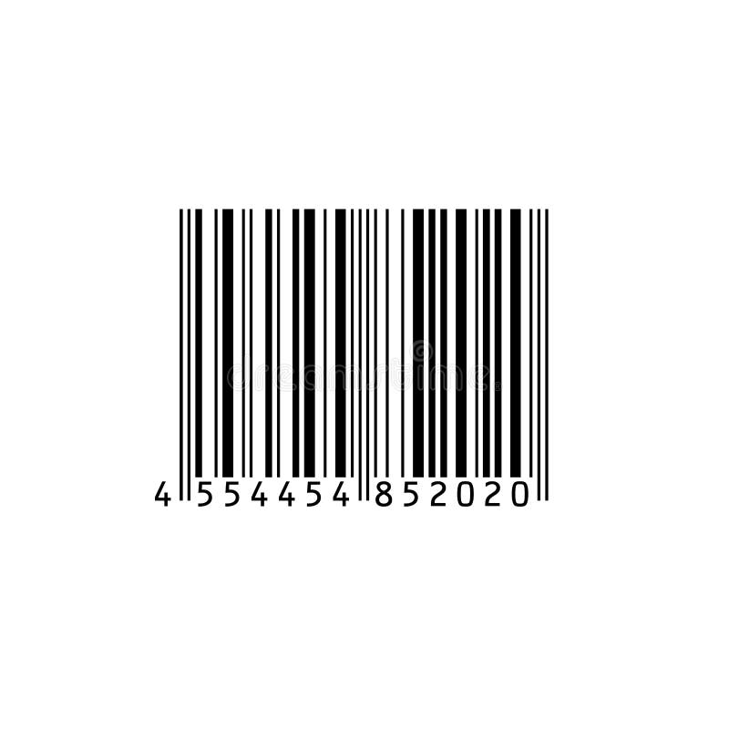 Barcode. Vector Barcode. Macro Photograph of a Bar Code Stock ...