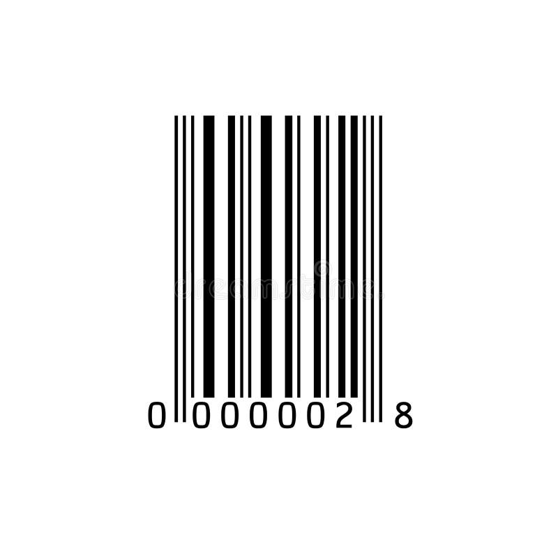 Barcode. Vector Barcode. Macro Photograph of a Bar Code Stock ...