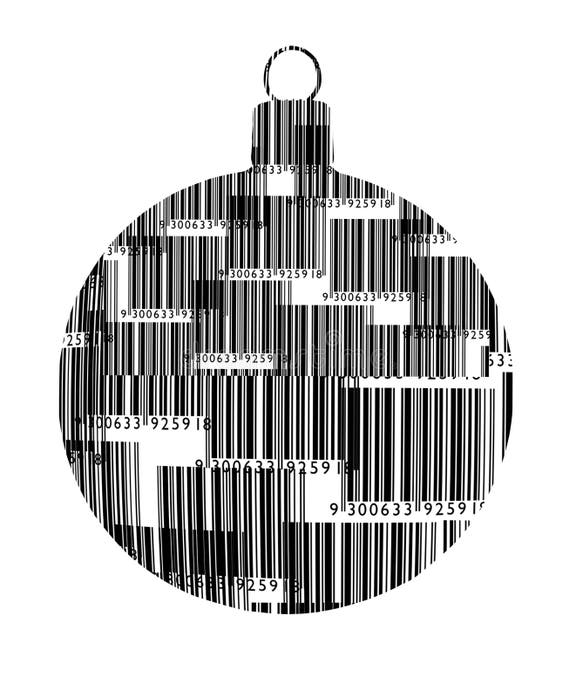 Barcode Christmas Ornament stock image. Image of boost - 34765021