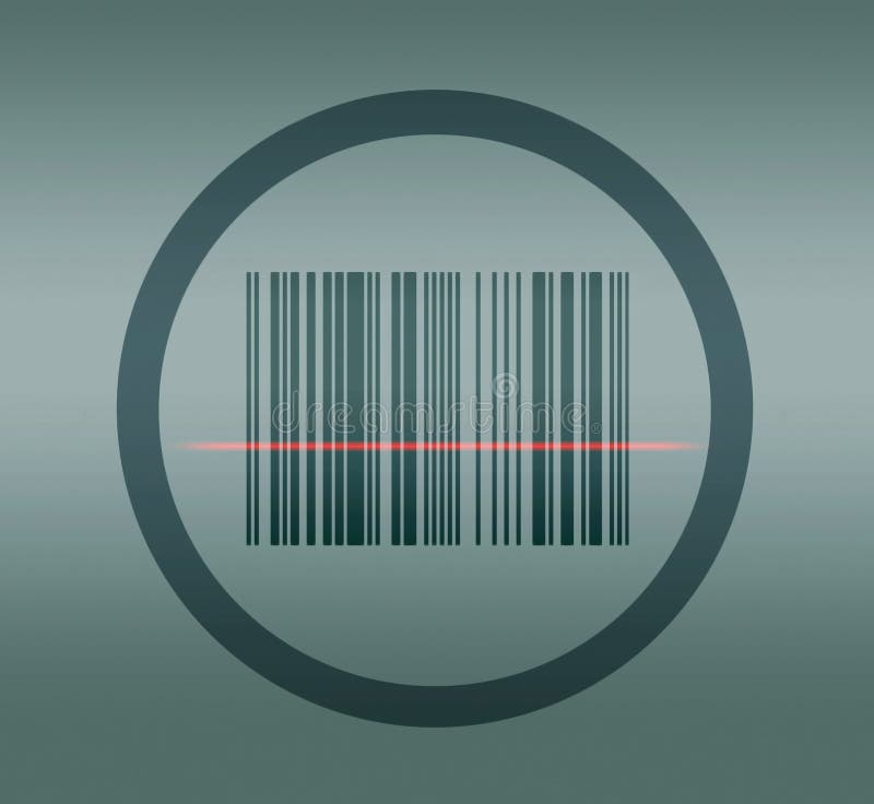 Barcode stock illustration. Illustration of circle, black - 54861127