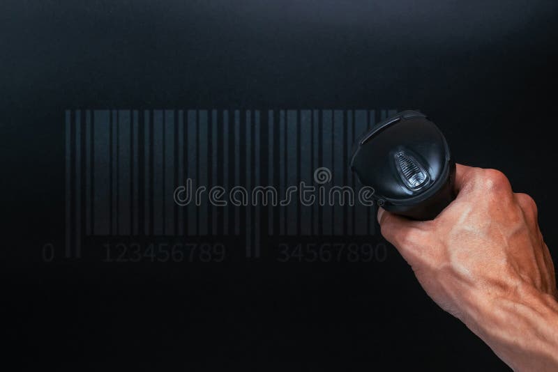 Barcode Concept. Retail Label Barcode Scan. Reader Laser Scanner for ...