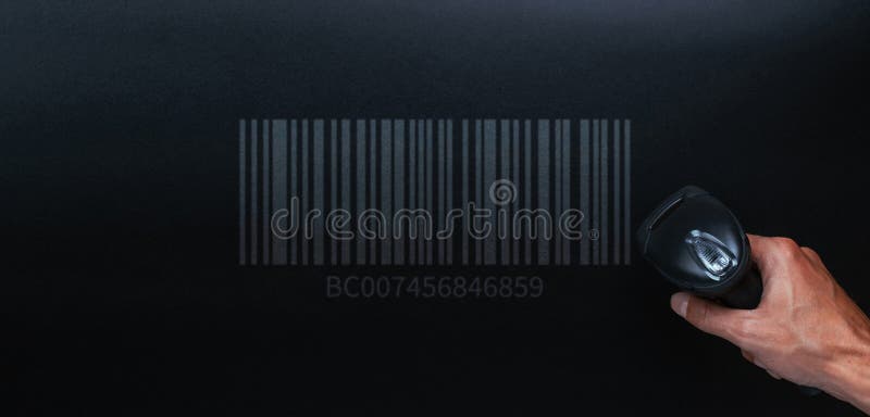 Barcode Background Collection. Reader Laser Scanner for Warehouse Stock ...