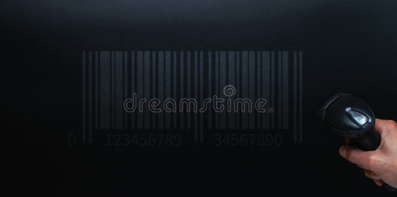 Barcode Concept. Retail Label Barcode Scan. Reader Laser Scanner for ...