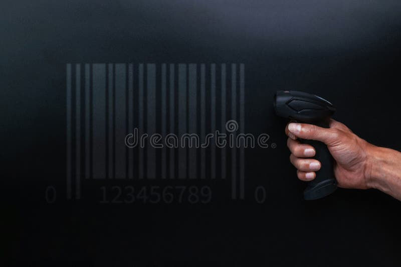 Barcode Concept. Retail Label Barcode Scan. Reader Laser Scanner for ...