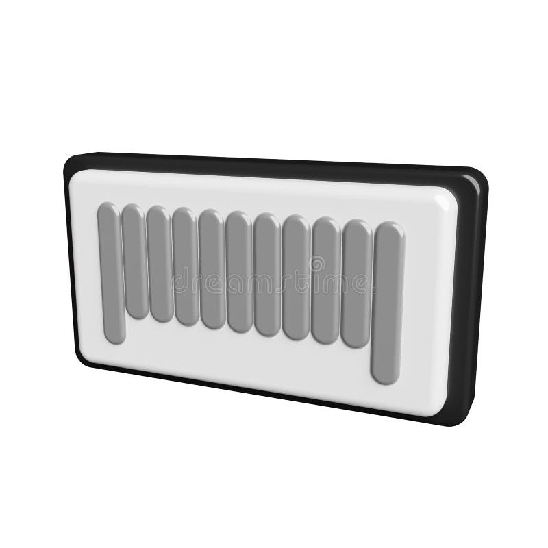 Barcode 3d Icon Render Illustration Stock Illustration - Illustration ...