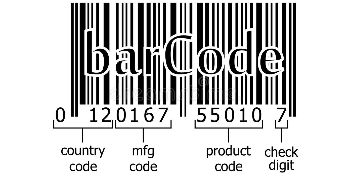 Barcode Decoding Numeric Code Stock Illustrations – 2 Barcode Decoding ...