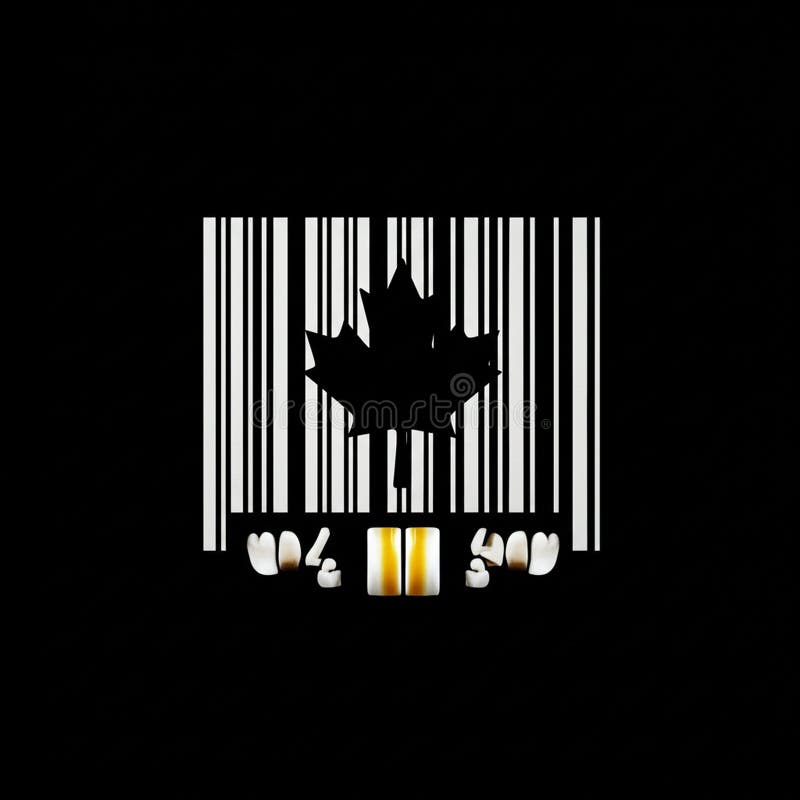 Barcode Design Featuring Vertical Black and White Lines with a ...