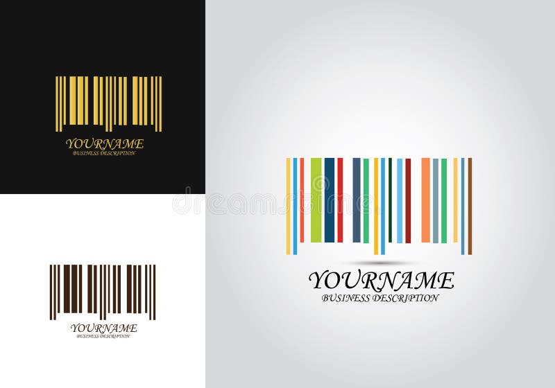 BArcode Design Vector Logo stock vector. Illustration of design - 137318504