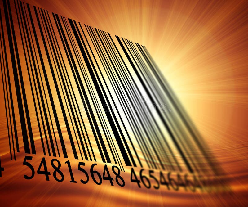 Barcode fading stock illustration. Illustration of barcode - 4204139
