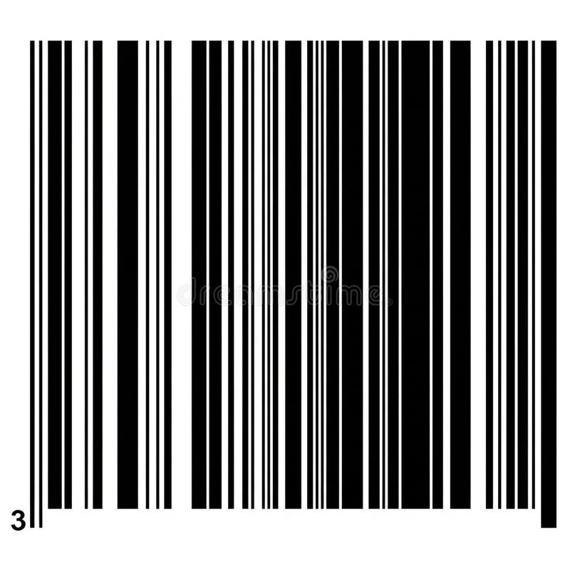 A Barcode Featuring a Series of Black Vertical Lines of Varying ...