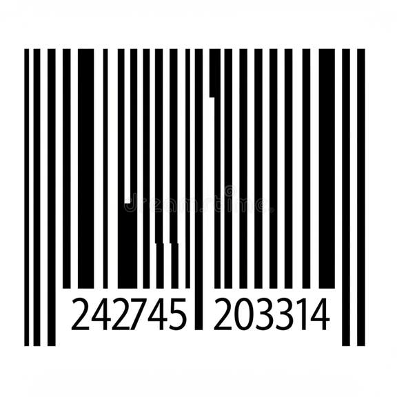 A Barcode Featuring a Series of Black Vertical Lines of Varying ...