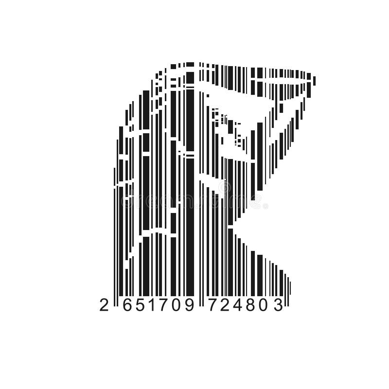 Barcode Female stock vector. Illustration of girl, love - 98293378