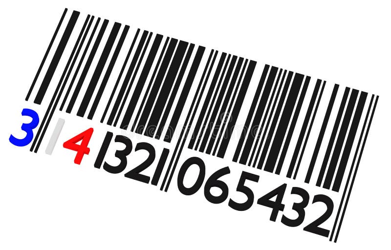 Barcode with France Outline Stock Vector - Illustration of future ...