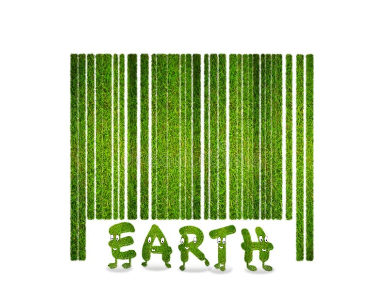 Barcode grass. stock illustration. Illustration of world - 28181485
