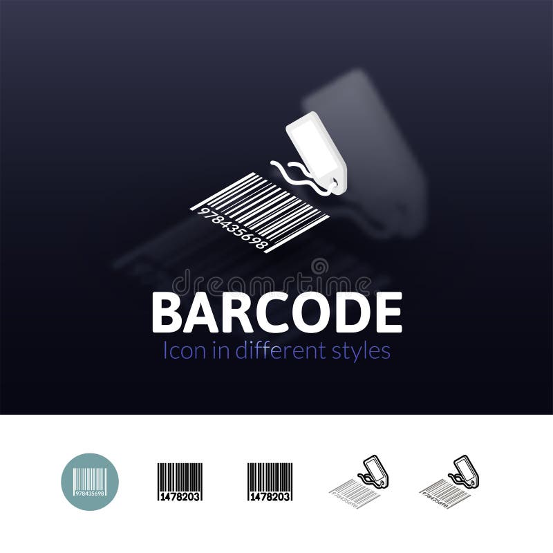 Barcode Icon in Different Style Stock Vector - Illustration of price ...
