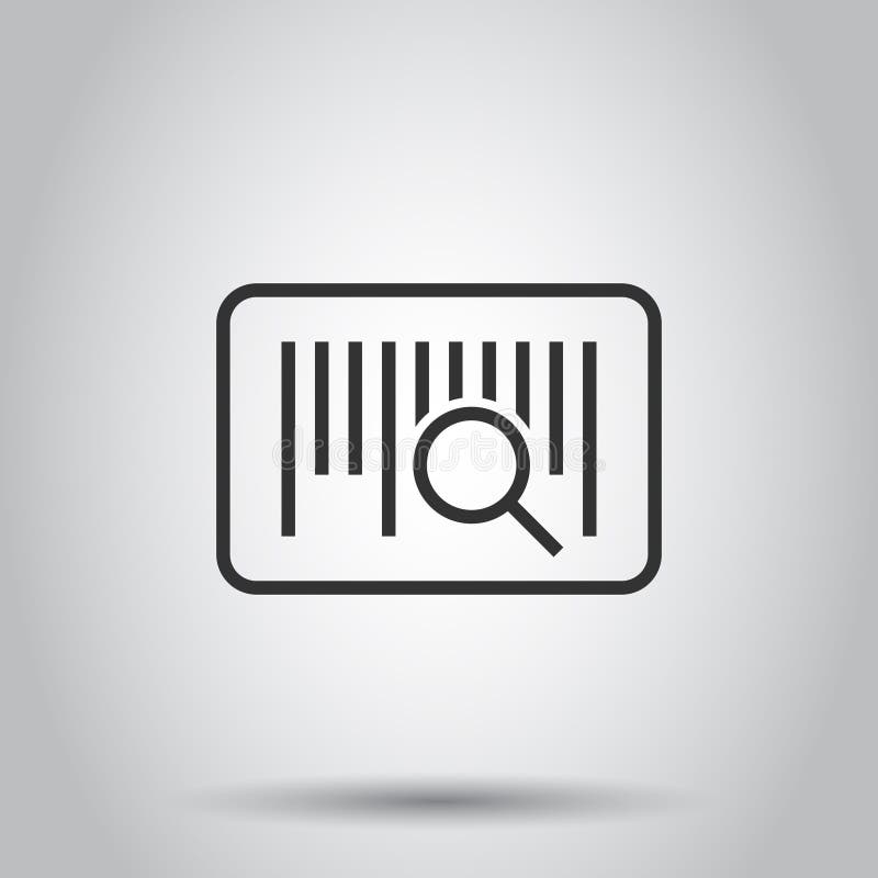 Barcode Icon in Comic Style. Product Distribution Cartoon Vector ...