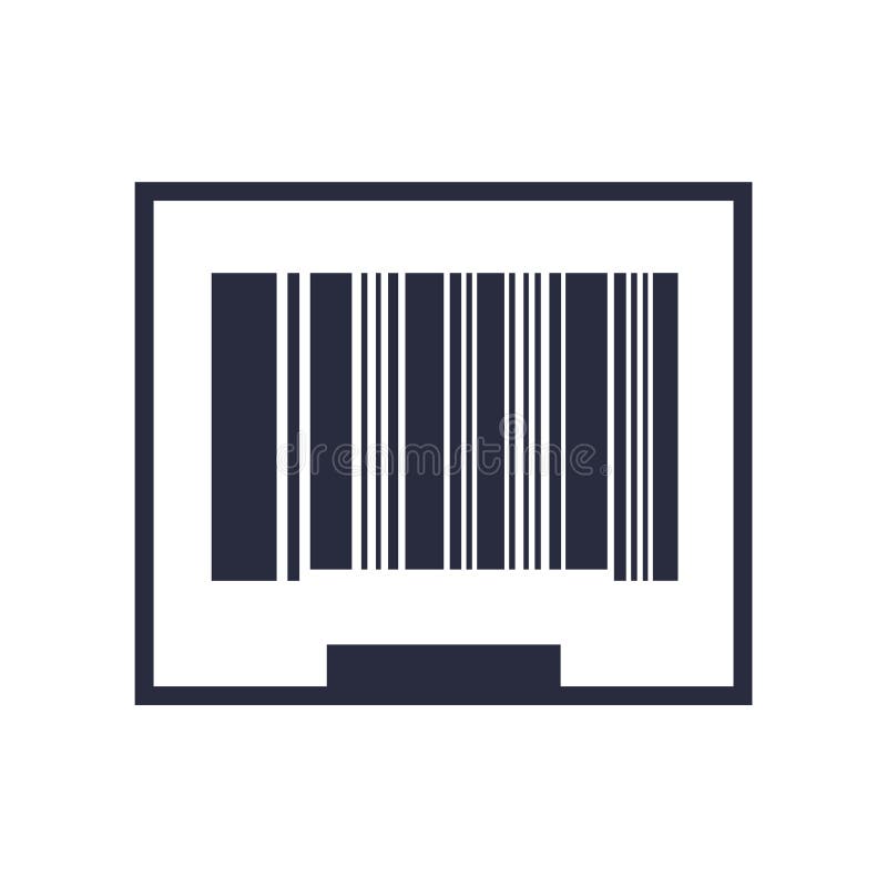 Barcode Icon Sign and Symbol Isolated on White Background Stock ...