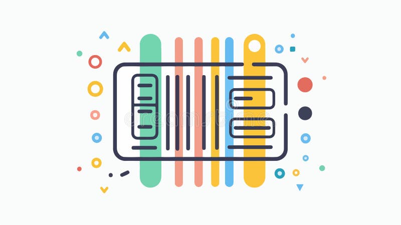Identity Barcode Icon for Security and Verification Purposes Stock ...