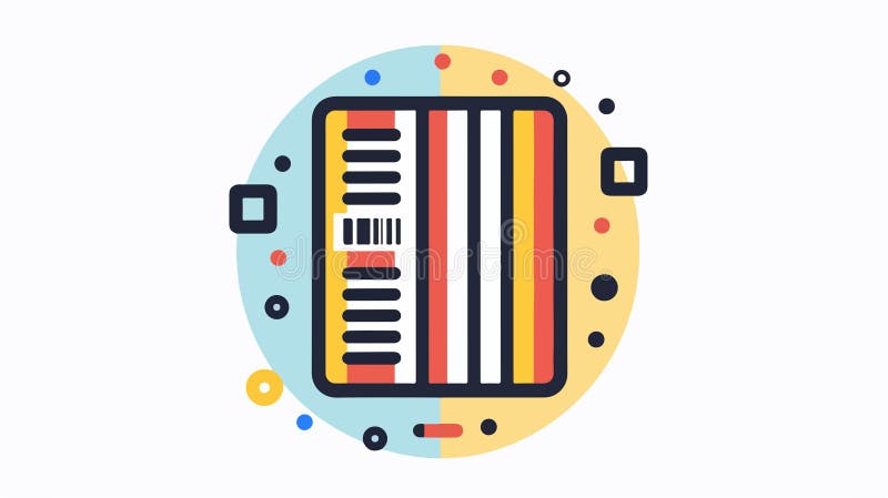 Identity Barcode Icon for Security and Verification Purposes Stock ...