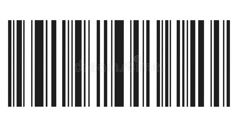 Barcode Icon on Transparent Background Stock Vector - Illustration of ...