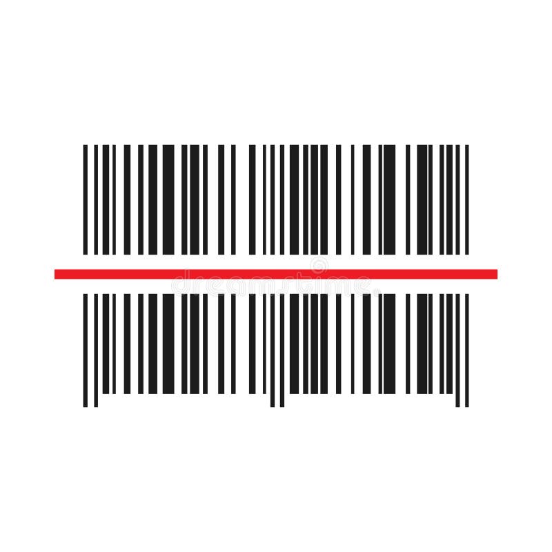 Barcode Icon. Vector Illustration. Stock Illustration - Illustration of ...