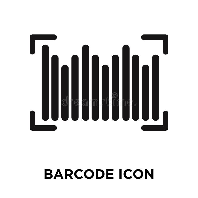 Barcode Icon Vector Isolated on White Background, Logo Concept O Stock ...