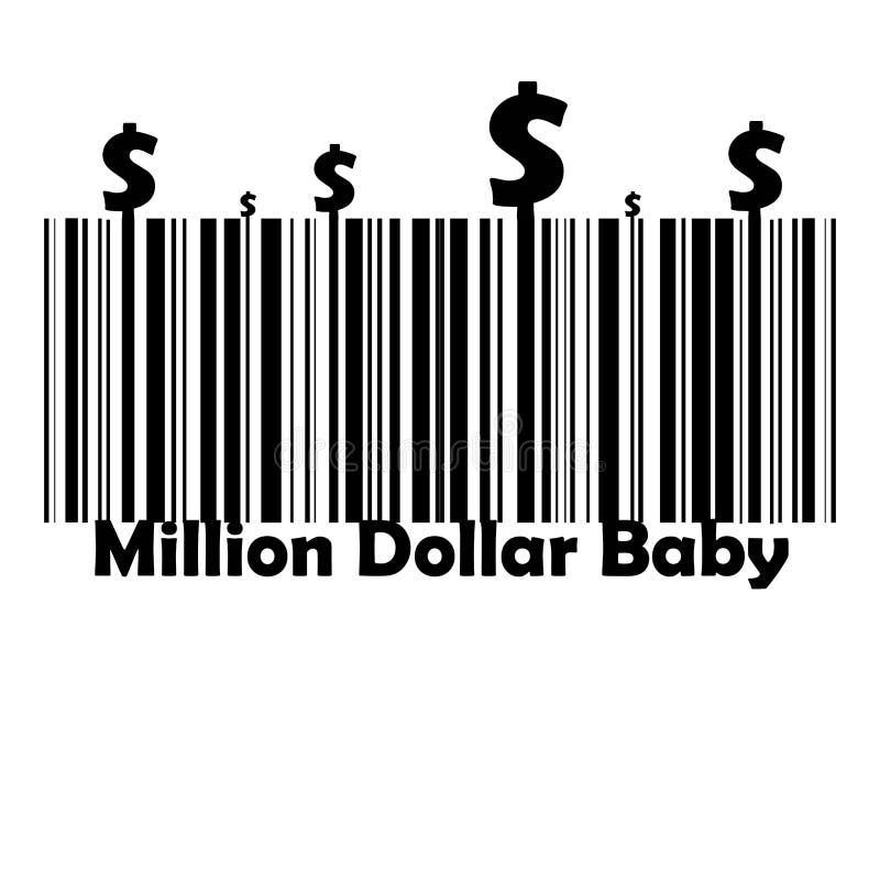 Barcode with the Inscription Baby in a Million Stock Illustration ...