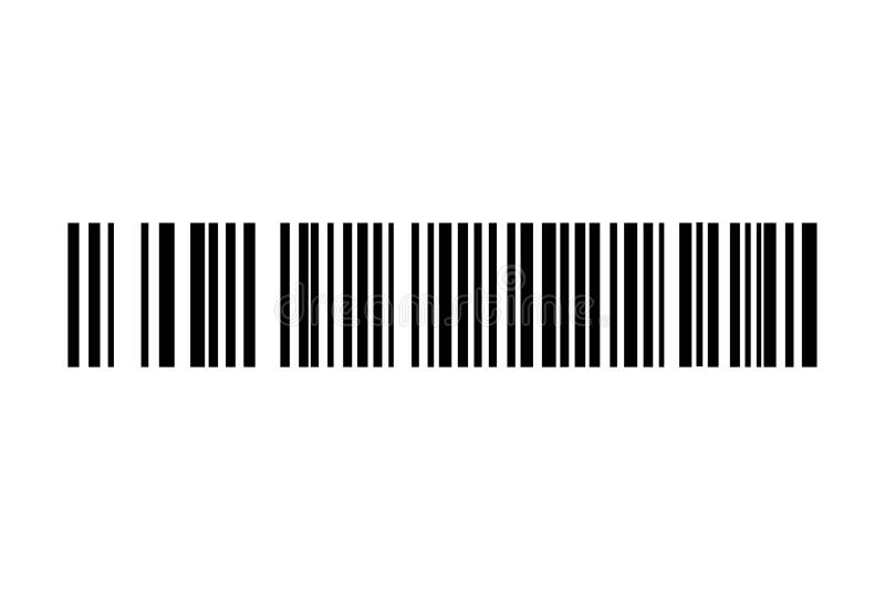 Barcode Isolated on White Background. Code Stripes Sticker Stock Vector ...