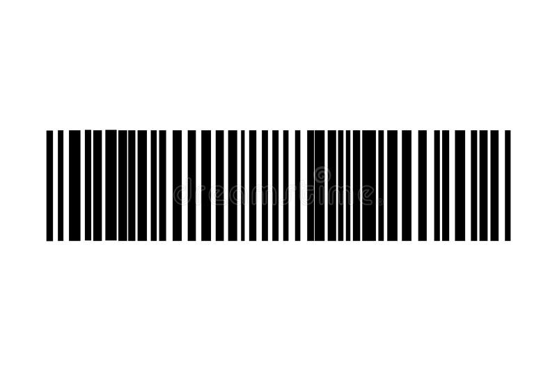 Barcode Isolated on White Background. Code Stripes Sticker Stock Vector ...