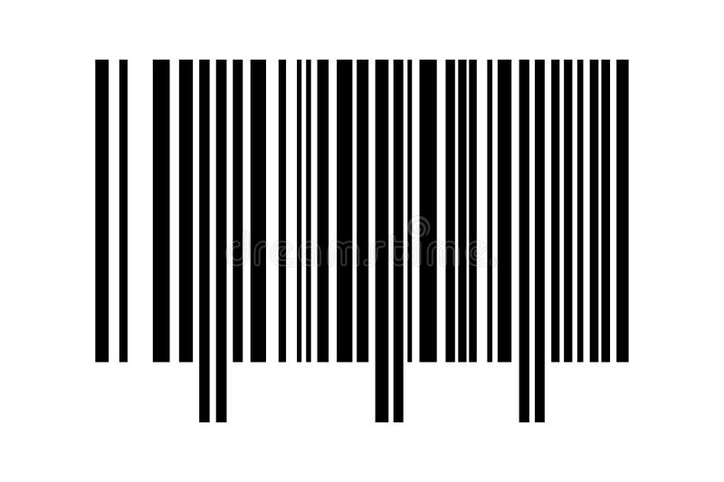 Barcode Isolated on White Background. Code Stripes Sticker Stock Vector ...
